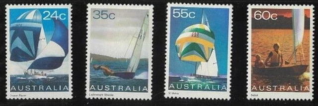 1981 AUSTRALIAN YACHTING Full MNH Stamps Set of [24c/35c/55c/60c ...