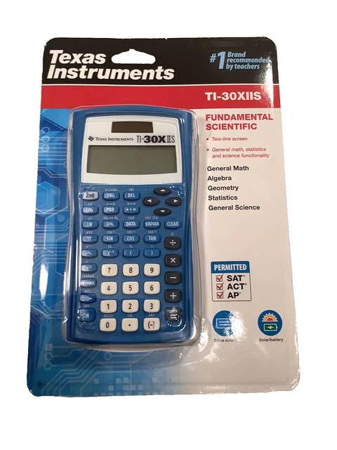 TEXAS INSTRUMENTS TI-30X IIS Two-Line Scientific Calculator-Blue ... TEXAS INSTRUMENTS TI-30X IIS Two-Line Scientific Calculator-Blue ...