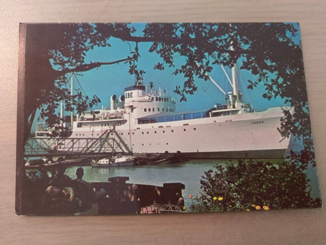 POSTCARD CARGO SHIP logos shipping company EBE ungel_1 £13.24 - PicClick UK
