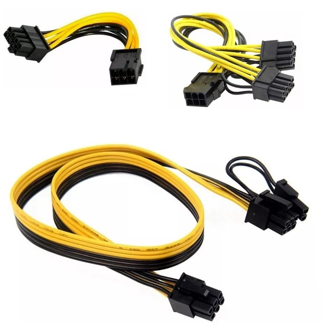 PCI-E GRAPHICS CARD Cable PSU 6-pin to GPU 8 Pin (6+2) PCI Express ...