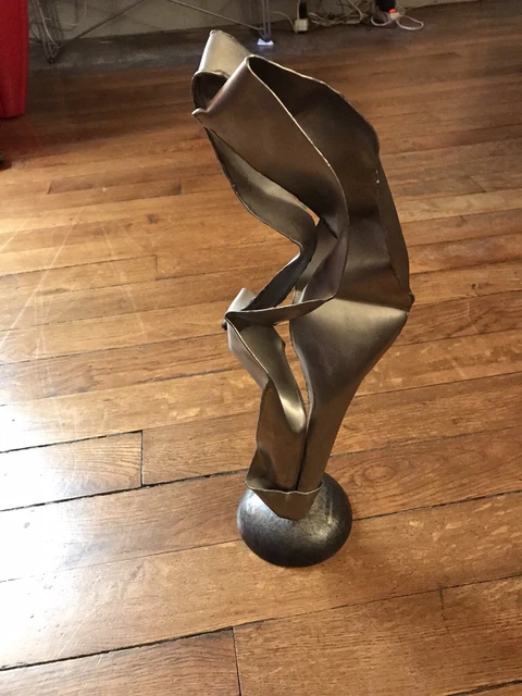 RARE LARGE SIGNED Metal Sculpture 43cm ID Signature Numbered 4.9 £619. ...