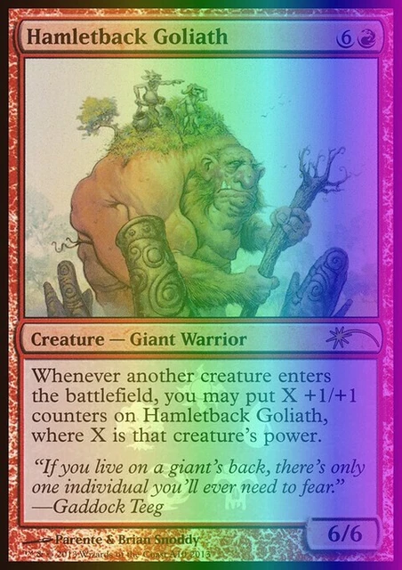 MTG MAGIC THE Gathering Hamletback Goliath (A10/29) Revente Promos LP ...