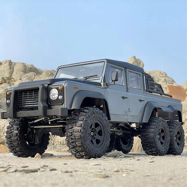 CAMION TÉLÉCOMMANDÉ AUSTAR AX-X6 1/10 RC 6x6 30KM/H 2,4Ghz 6WD gris EUR ...