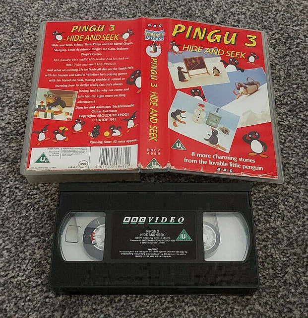 PINGU 3 HIDE And Seek Bbc Video Pal Vhs Video Kids Children £8.00 ...