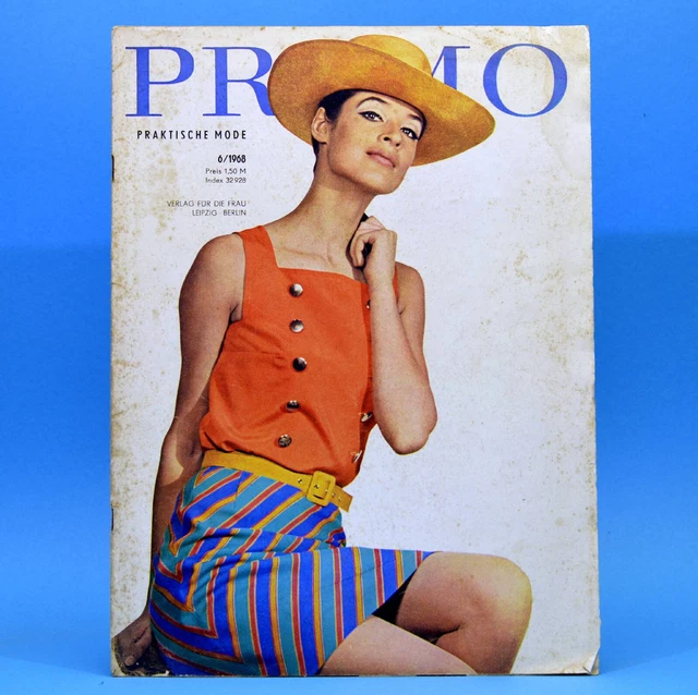 PRAMO PRAKTISCHE MODE 6 1968 mit Schnittbogen Mode Verlag für die Frau ...