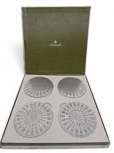 CHRISTOFLE DESSOUS DE Verres Modèle Poinçons FERMIERS GÉNÉRAUX EUR 149 ...