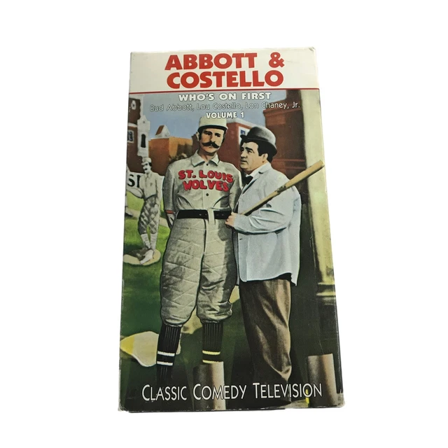 ABBOTT & COSTELLO Who's On First VHS Tape Classic Comedy Vol 1 TV AS IS ...