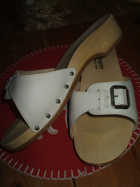 BERKEMANN HOLZ KLEPPER Zoccoli Holz Pantoletten Sandaletten Clogs Mules ...