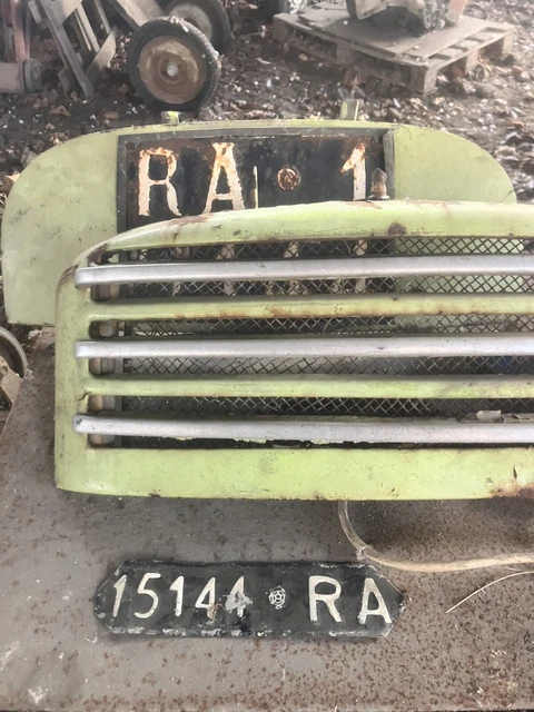 TARGA AUTO D'EPOCA Metallo Ravenna Originale Alfa Romeo Fiat Topolino C ...