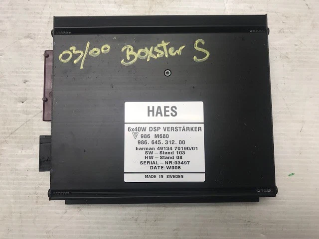 97-04 PORSCHE BOXSTER S 986 Oem Radio Stereo Amp Amplifier 986.645.312 ...