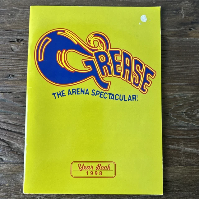 GREASE - THE Arena Spectacular Year Book 1998 Theatre Programme Vintage ...