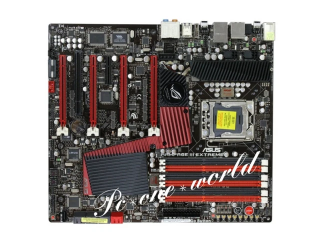 ASUS RAMPAGE III EXTREME Motherboard Intel X58 LGA 1366 DDR3 DIMM USB3 ...