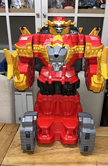 POWER RANGERS NINJA Steel Deluxe Lion Fire Megazord Lion Fire Fortress ...