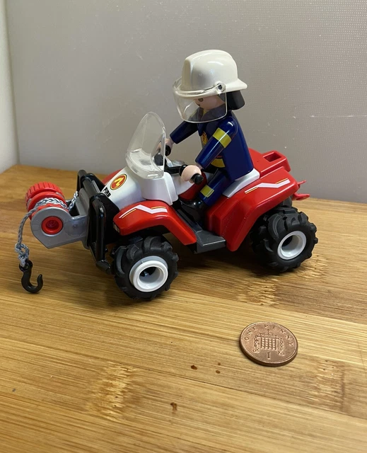 PLAYMOBIL CITY ACTION FIRE Quad Bike fire fighter figure Used EUR 8,04 ...