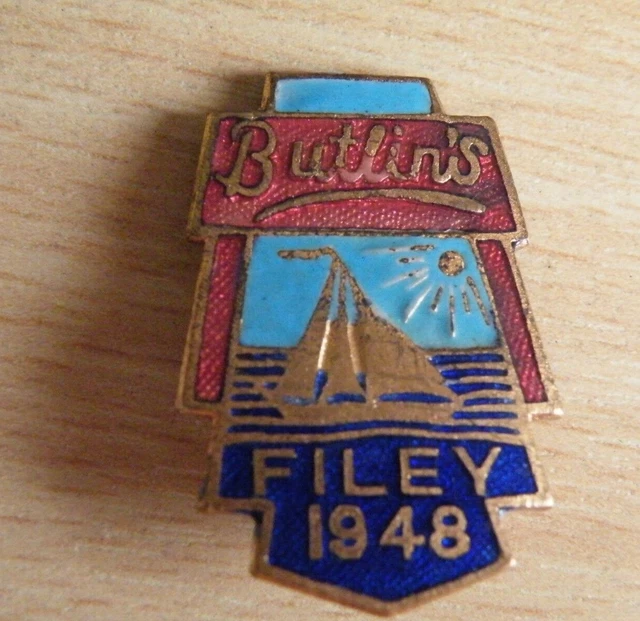 RARE VINTAGE ORIGINAL 1948 Butlins Filey Badge £8.00 - PicClick UK