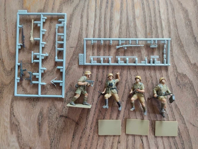 TAMIYA 35008, 1/35, German Africa Korps Infantry, soldats Allemands ...