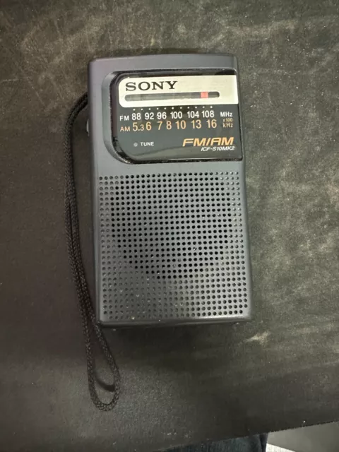 VINTAGE SONY AM/FM Radio ICF-S10MK2 Portable Pocket Handheld Works ... VINTAGE SONY AM/FM Radio ICF-S10MK2 Portable Pocket Handheld Works ...