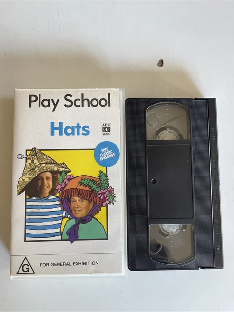 PLAY SCHOOL HATS 1984 VHS ABC For Kids VHS Video Tape RARE $85.00 ...