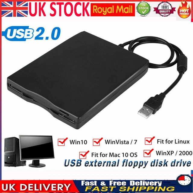 3.5& USB 2.0 Data External Floppy Disk Drive 1.44MB For Laptop PC Win 7/8/10 Mac £10.59 ...