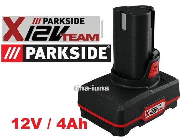 BATTERIE PARKSIDE 12V 4Ah pour outils "PARKSIDE X 12V Team" PAPK 12 B1 ...