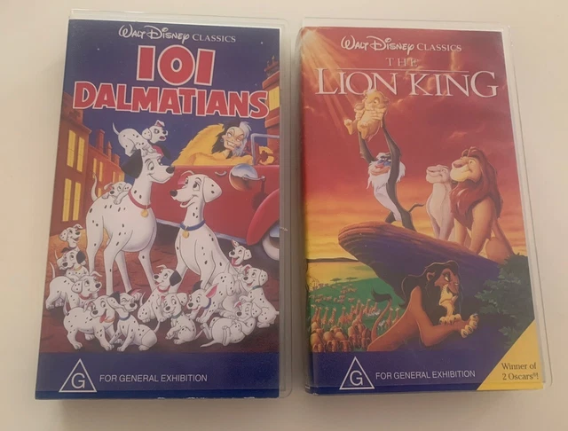 WALT DISNEY VHS x 2, The Lion King & 101 Dalmatians $20.00 - PicClick AU