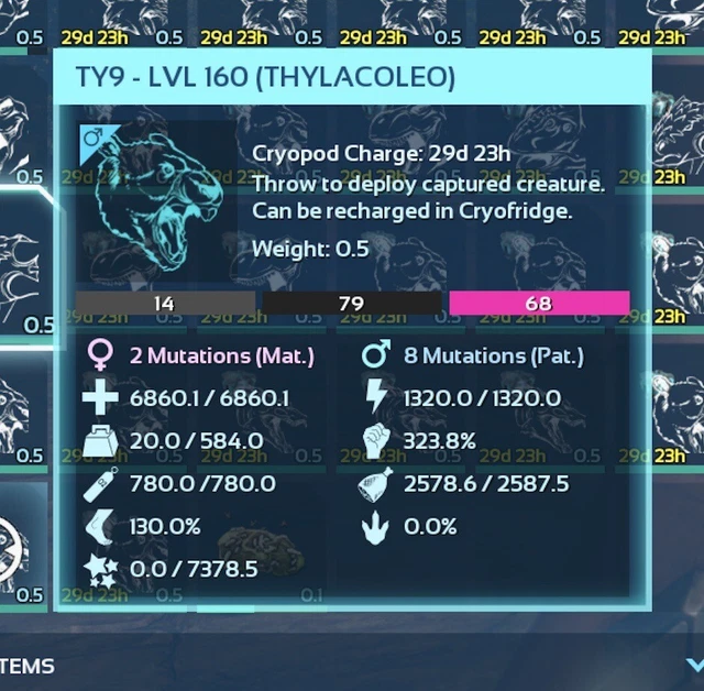 ARK SURVIVAL ASCENDED Thyla Thylacoleo PVE PS5/XBOX/PC Official EUR 6 ...