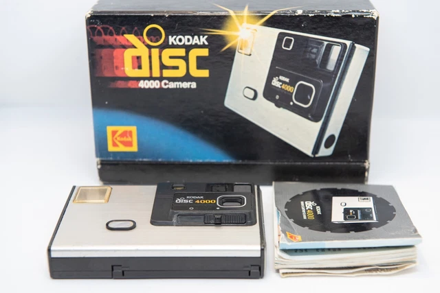 APPAREIL ARGENTIQUE KODAK Disc 4000 Analog Disk Camera + NOTICE/BOITE ...