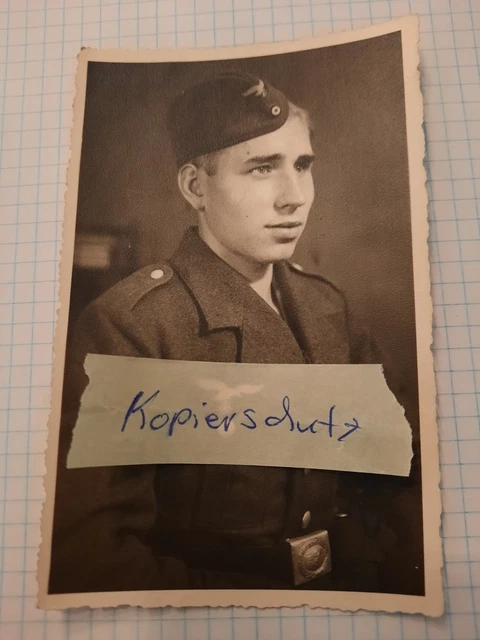 FOTO AK PORTRAIT Flakhelfer Flak 1943 Luftwaffe Soldat Wehrmacht 2WK ...