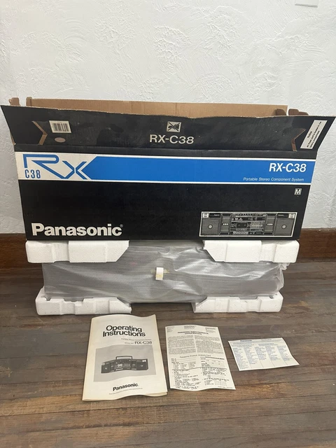 VINTAGE PANASONIC RX-C38 Boombox Lettore/registratore cassette stereo ...