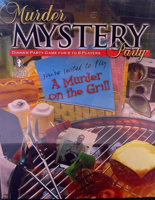 MURDER MYSTERY DINNER Party Game "A Murder on the Grill" Role Playing ...