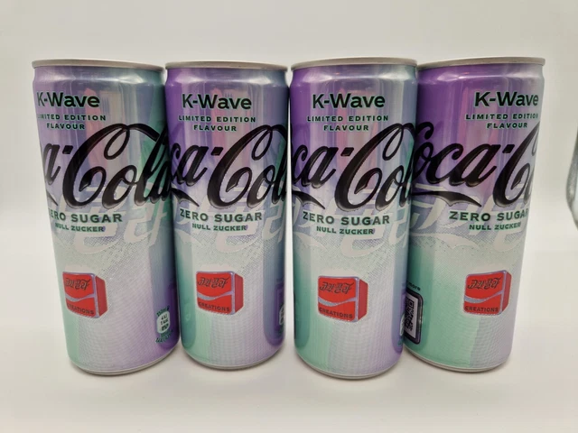 4X COCA COLA K-Wave Original Creations Coke Dose Zero Sugar 250ml EUR ...