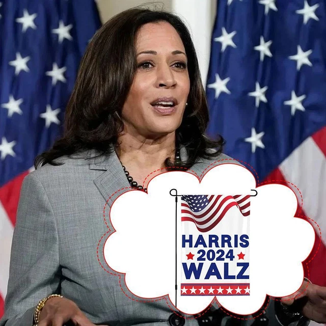 KAMALA HARRIS 2024 Garden Flags Kamala Harris 2024President USA ...