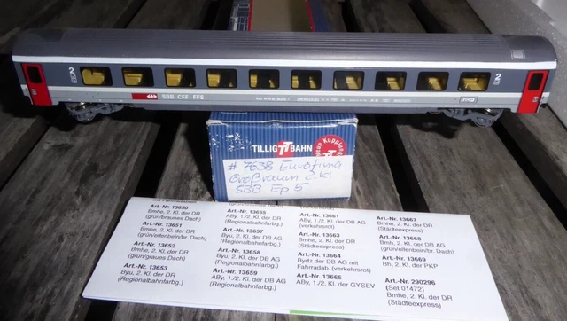 TT MODEL TT Ec-Eurofima-Schnellzugwagen Bpm 2. Petits SBB Epoque 5/6 ...