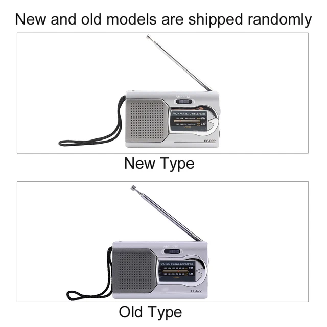 UNIVERSAL SLIM AM/FM Mini Radio Portable Stereo Speakers Receiver Music ...