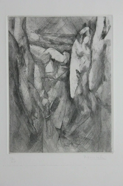 ZUCCHELLI PIERRE - Gravure eau-forte signée numérotée petit tirage ...