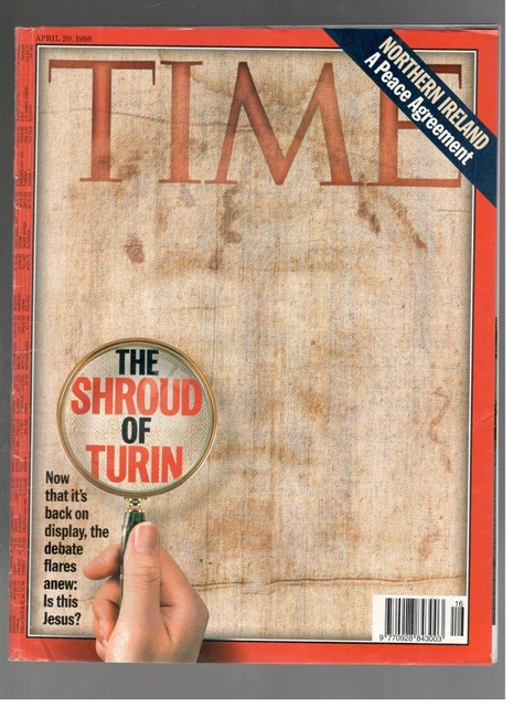 THE SHROUD OF Turin Sacracsindone Jesus Time Magazine 1998 April 20 EUR ...
