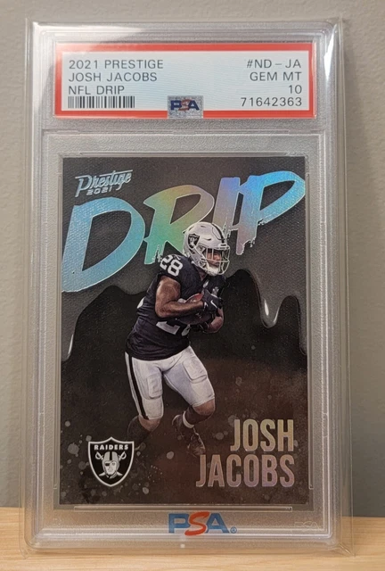 JOSH JACOBS 2021 Prestige Case Hit DRIP POP 4 PSA GEM-MT 10 EUR 110,48 ...