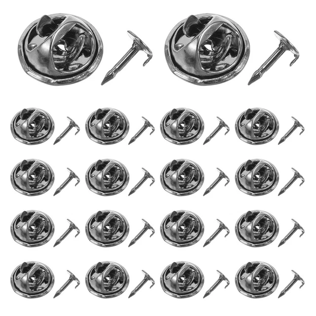 30 SETS BROOCH Pin Backs Maker Butterfly Clutch Badges Backing Holder ...