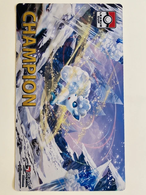 POKEMON ALOLAN VULPIX VSTAR League Cup CHAMPION Playmat Official Mat £ ...