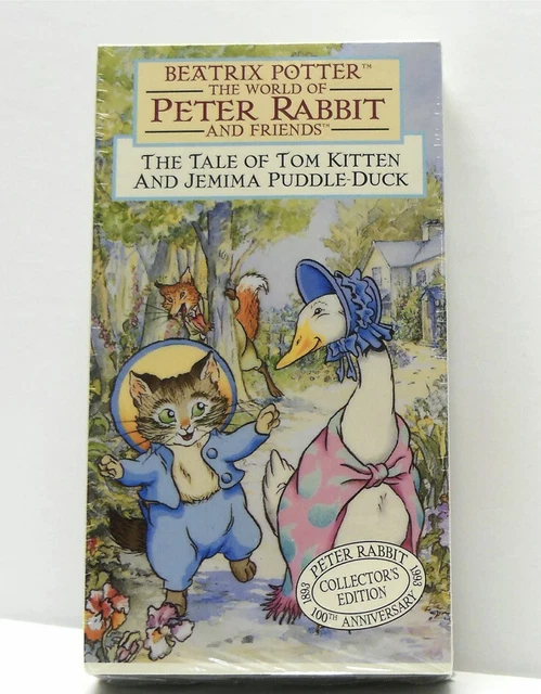 BEATRIX POTTER THE Tale Of Tom Kitten And Jemina Puddle-Duck VHS ...