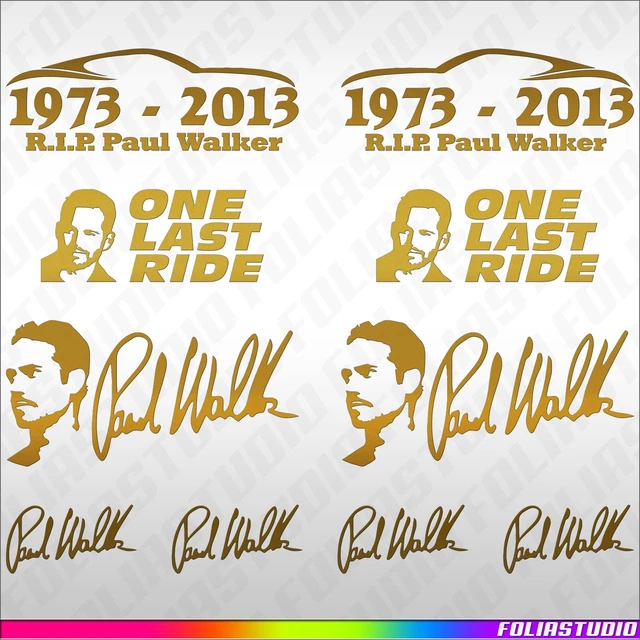 PAUL WALKER FAST And Furious ONE LAST RIDE RIP Autogramm OEM DUB ...