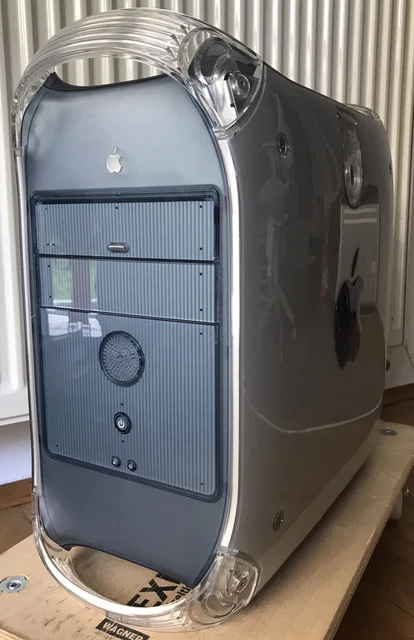 APPLE POWERMAC G4 Blue/Silver Hackintosh Case MOD mATX ITX Umbau EUR 85 ...