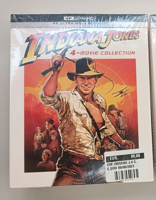 INDIANA JONES - 4 movie collection (4 4K Ultra HD + 4 Blu-Ray Disc ...