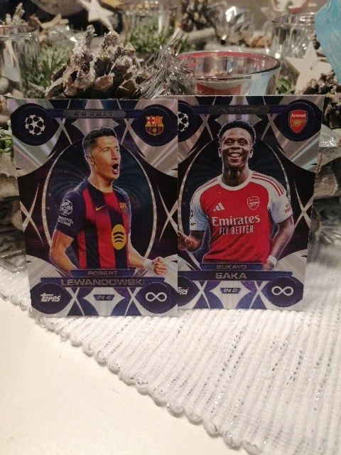 MATCH ATTAX 2025/26 Infinity Cards X2 Saka And Lewandowski £4.37 ...