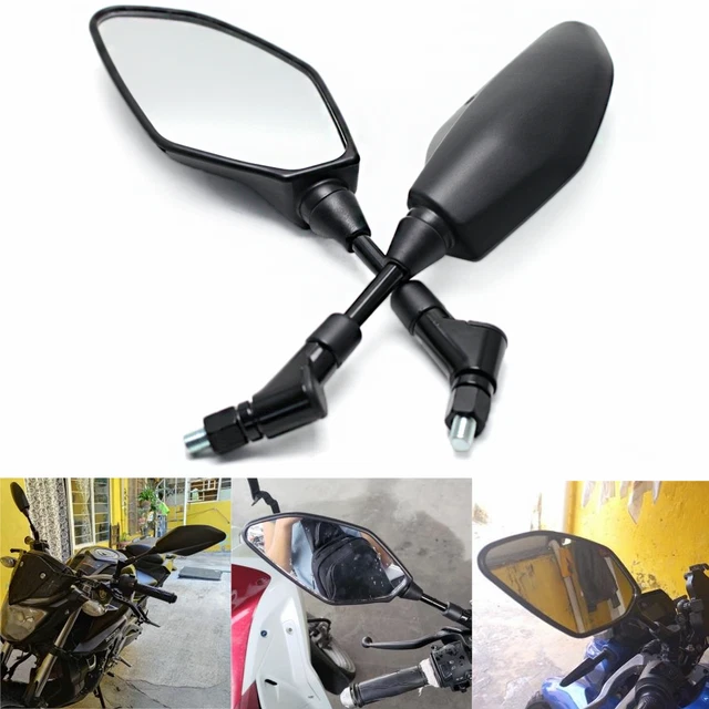 LARGE FIELD REAR View Side Mirror For YAMAHA XSR700 XSR900 XJ6 XJR1200 ...