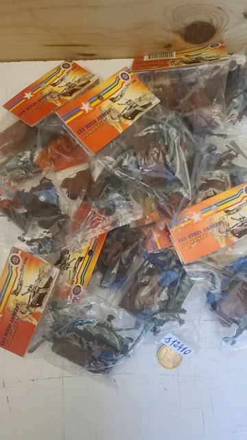 (70) LOT OF 6 bags small soldiers + plastic vehicles 1:72? brand? NEW £ ...