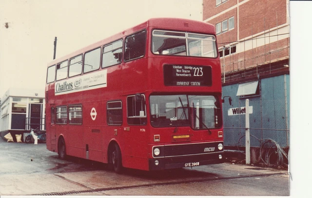 LONDON BUS PHOTO - M396 (UX) route 223 £0.50 - PicClick UK