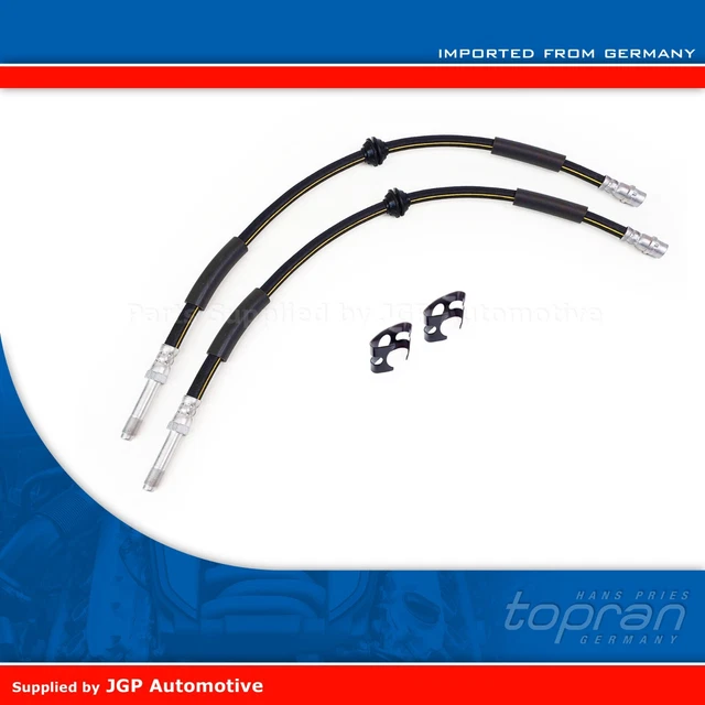 VW T5 T6 Transporter Camper Van - 2X Front Brake Hoses Pipes Pair ...