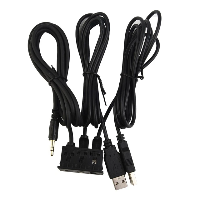 TABLEAU DE BORD Voiture Encastré USB Type C Aux Prise Extension Câble ...