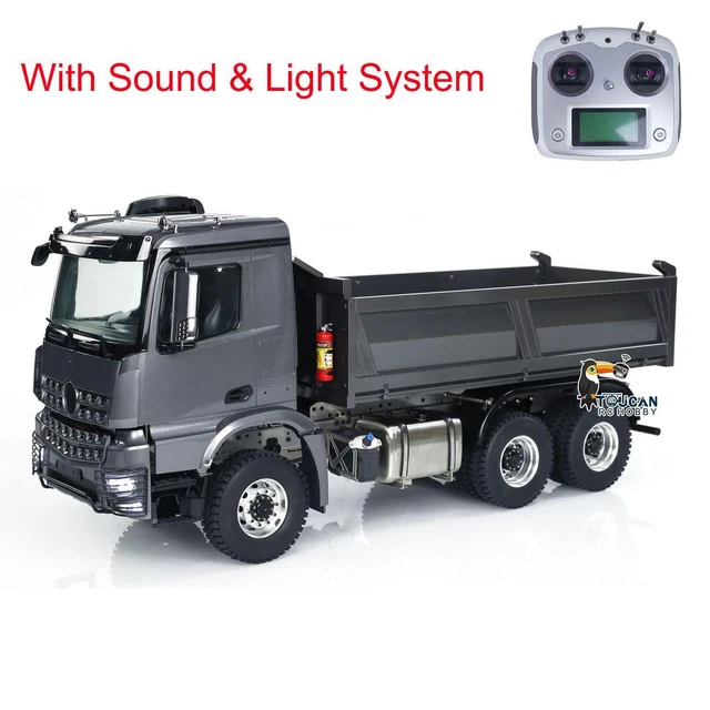 1/14 METAL HYDRAULIC RC Dumper Truck 6x6 Remote Control Tipper 3363 W ...
